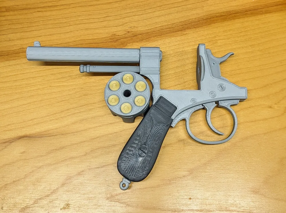 Backwards Revolver Gun (fake, non functional prop) Remixed by t147caddy ...