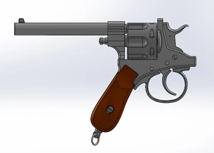 Backwards Revolver Gun (fake, non functional prop) Remixed by t147caddy ...
