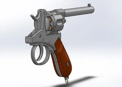 Backwards Revolver Gun (fake, non functional prop) Remixed by t147caddy ...
