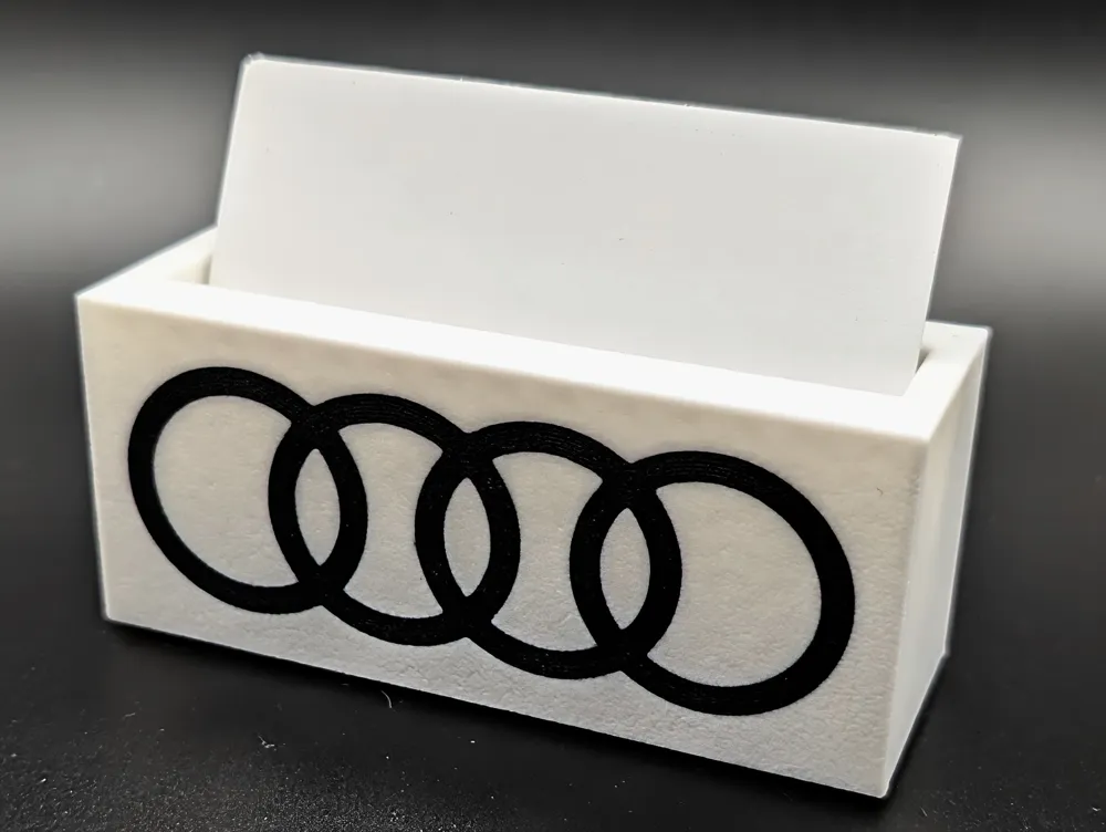 Audi Business Card Holder - Free 3D Print Model - MakerWorld