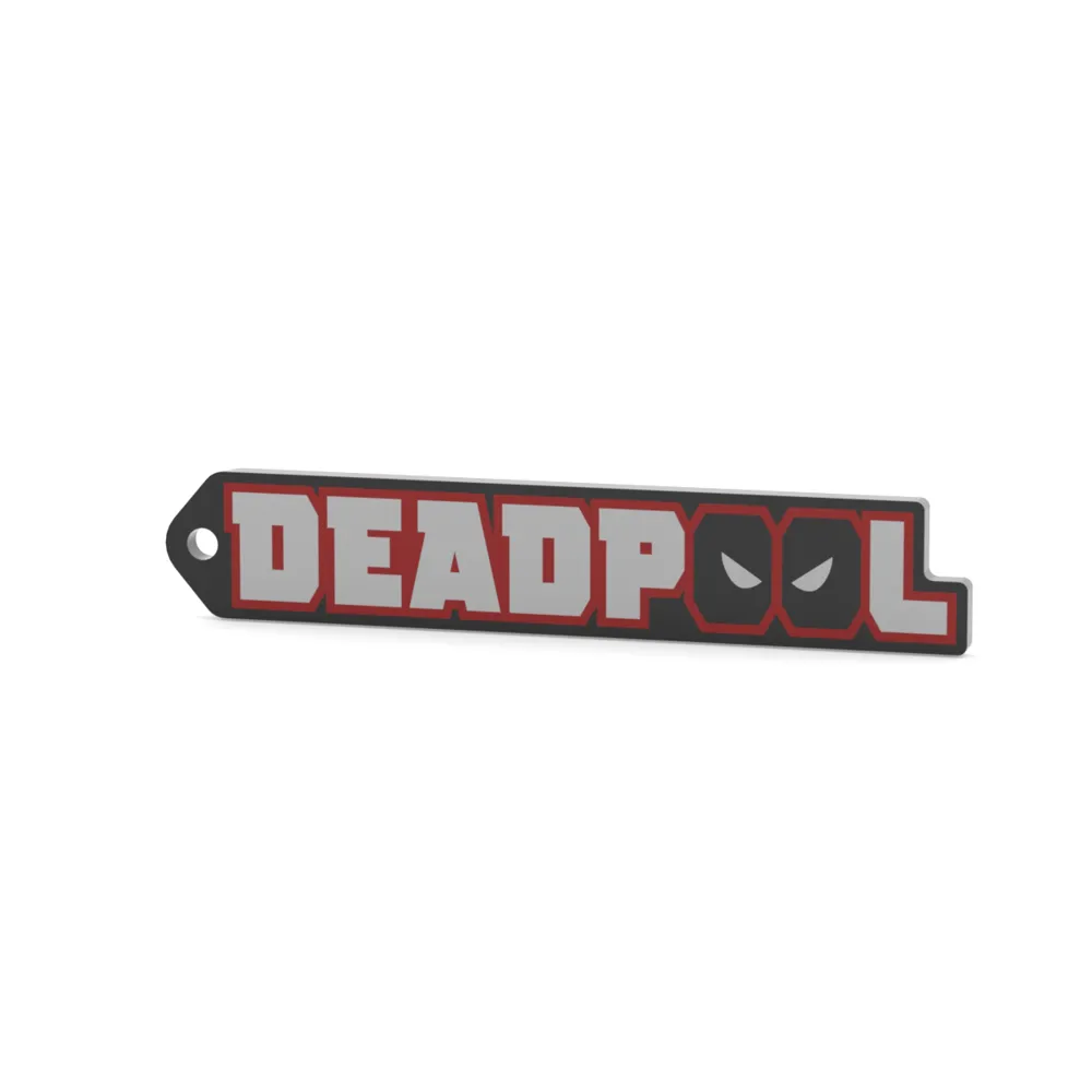Deadpool Keychain ''name'' 3 Colors by WildWolf_3D - MakerWorld