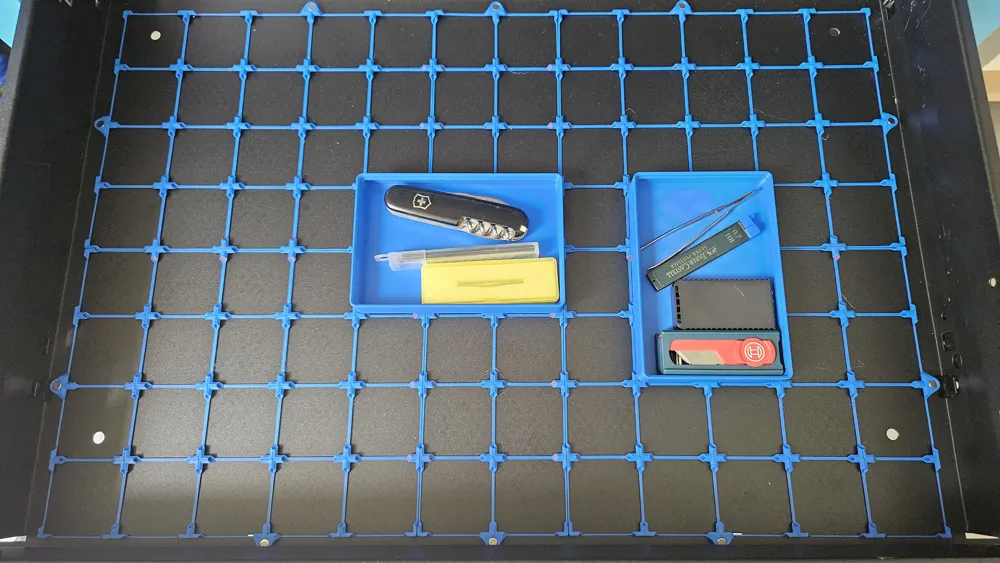 Ultralight Gridfinity base magnetic Remixed by patrick171 MakerWorld ...