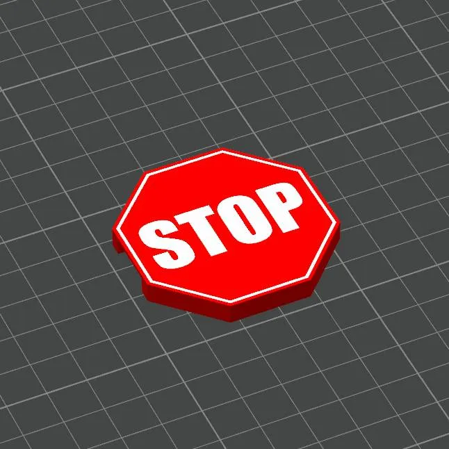 X1C / P1S Stop Sign Handle Cover | Do Not Disturb While Printing by ...