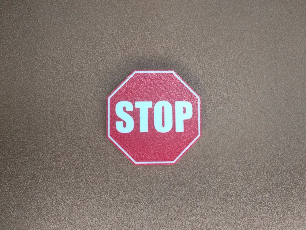 X1C / P1S Stop Sign Handle Cover | Do Not Disturb While Printing by ...