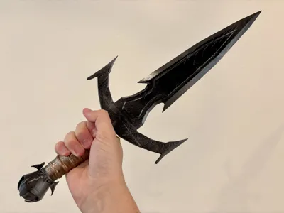 Oblivion/Skyrim Mehrunes' Razor Dagger v1 by Chase Curtis MakerWorld ...