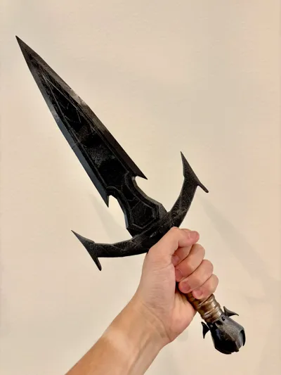 Oblivion/Skyrim Mehrunes' Razor Dagger v1 by Chase Curtis MakerWorld ...