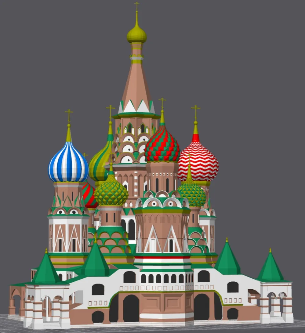 Saint Basil's Cathedral-Painted Remixed by jeffrudzinski.prestige ...