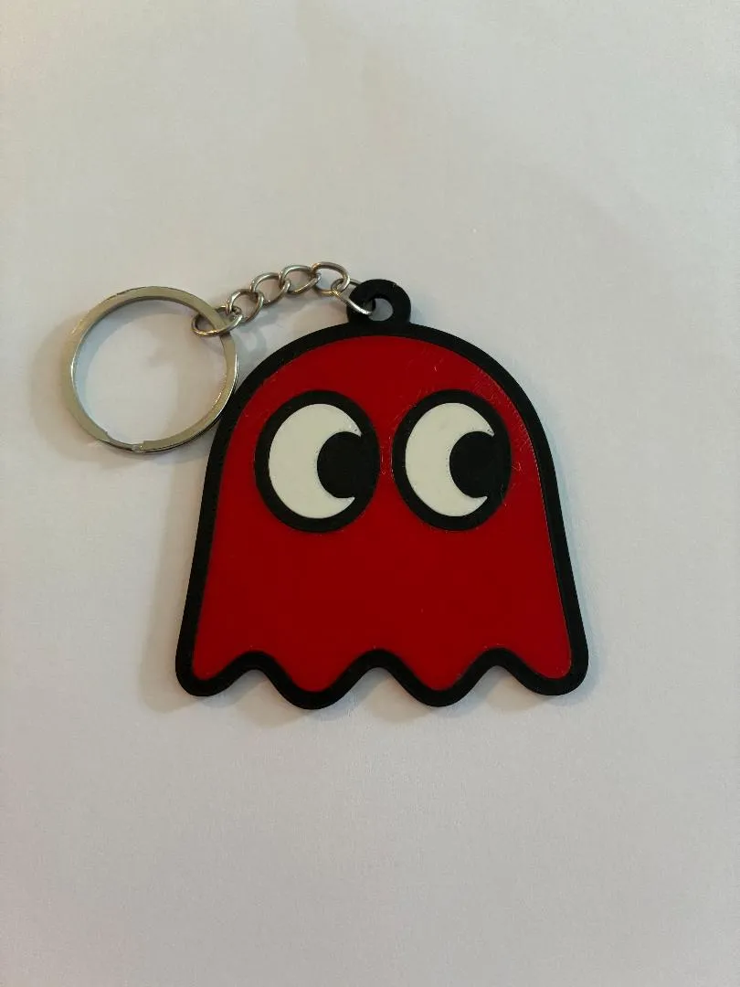 Pac-Man ghost keychain by The Anvil MakerWorld: Download Free 3D Models