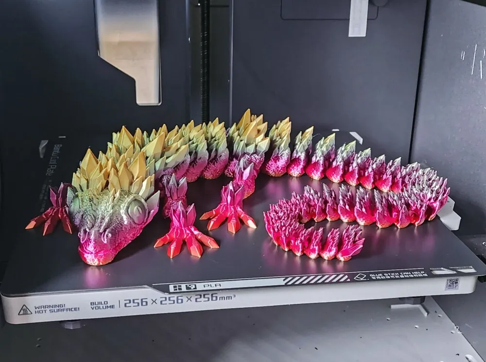 Crystal Articulated Dragon - Free 3D Print Model - MakerWorld