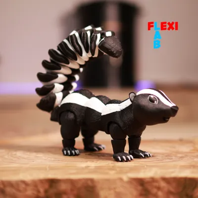 Flexi Skunk Articulated by FlexiLAB MakerWorld: Download Free 3D Models