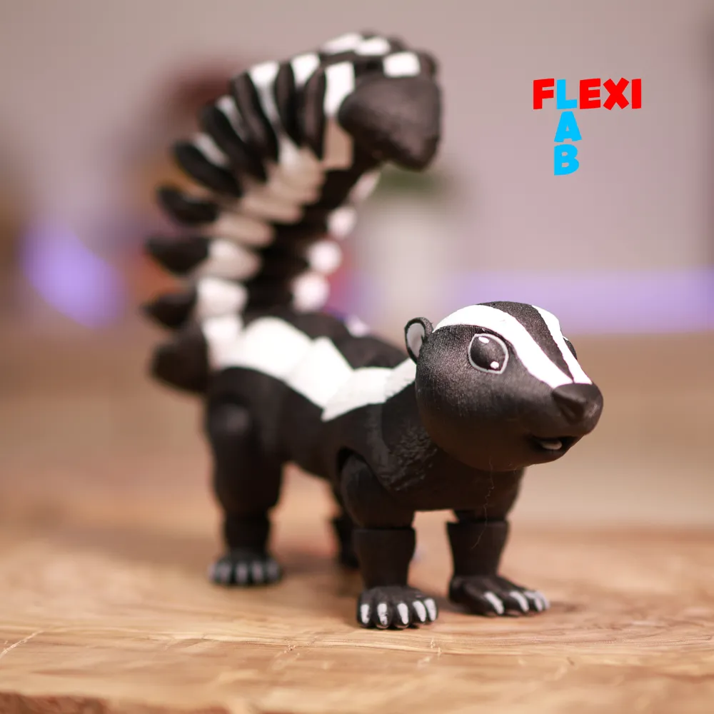 Flexi Skunk Articulated by FlexiLAB MakerWorld: Download Free 3D Models