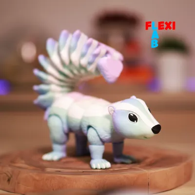 Flexi Skunk Articulated by FlexiLAB MakerWorld: Download Free 3D Models