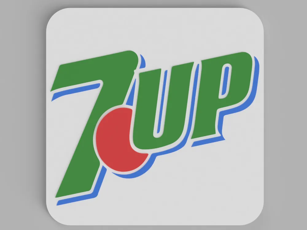 7up logo coaster by jakubhroch - MakerWorld