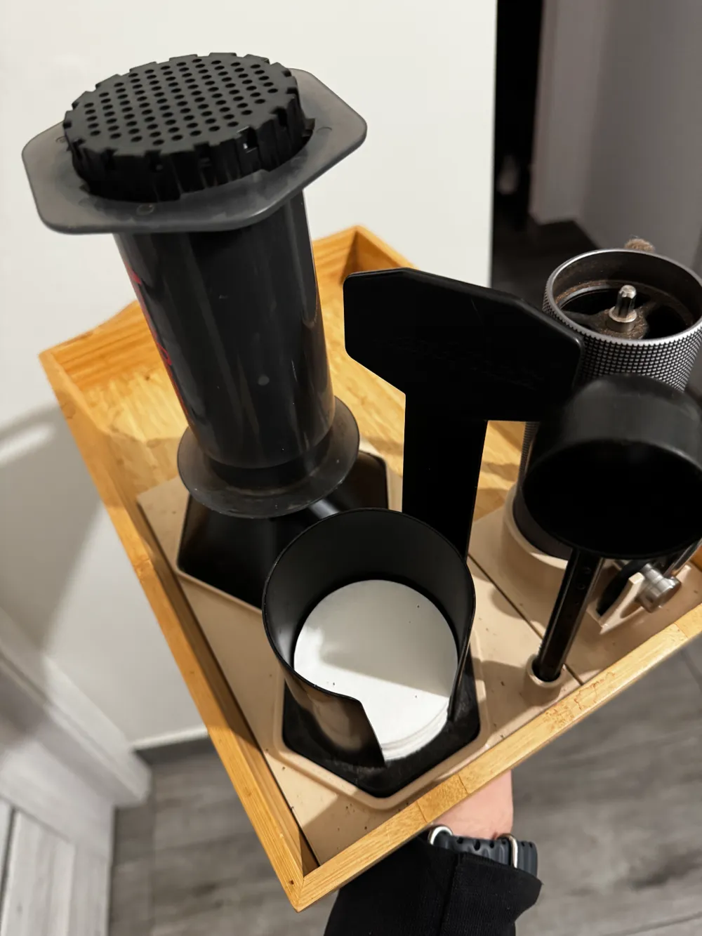 Aeropress with accesories stand by slajob - MakerWorld