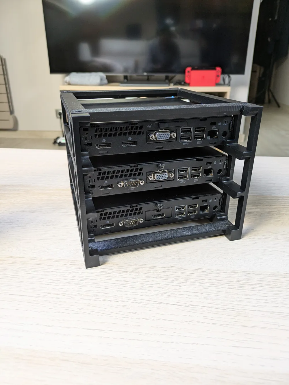 HP Pro/Elitedesk Micro Storage Rack - Free 3D Print Model - MakerWorld