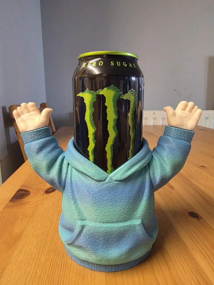 Porta-latas Moletom Mãos Para Cima / Organizador de Mesa - Modelo ...