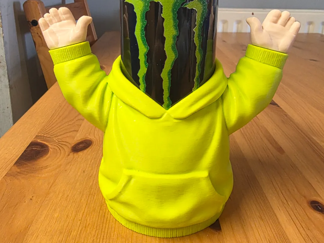 Porta-latas Moletom Mãos Para Cima / Organizador de Mesa - Modelo ...