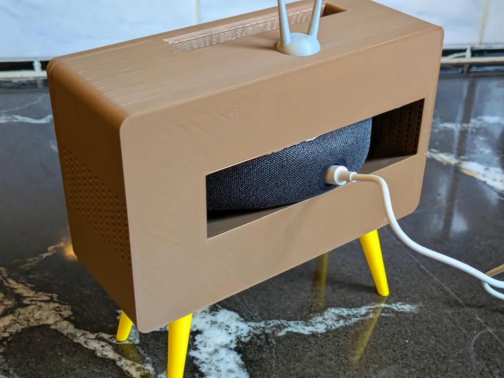 Retro TV Enclosure for Echo Show 5 (Gen 3) - Free 3D Print Model ...