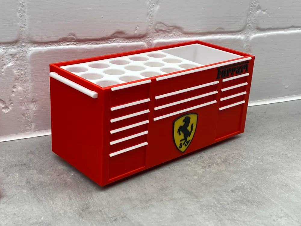 Ferrari SF desk Work Toolbox Pen Holder organizer by Mrtk1970 - MakerWorld