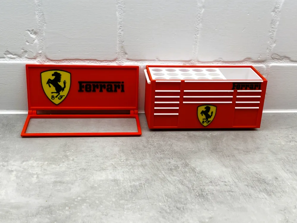 Ferrari SF desk Work Toolbox Pen Holder organizer by Mrtk1970 - MakerWorld