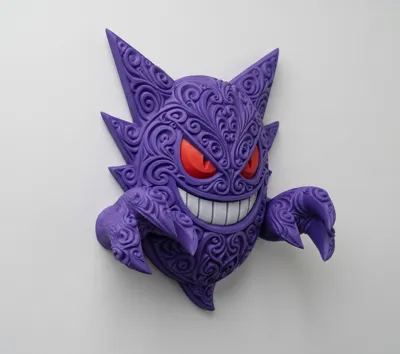 Haunter - Arte de pared - Fan art Pokémon - Modelo de impresión 3D ...