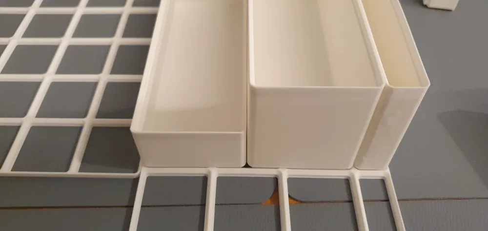 Gridfinity Simple Bin, half grid - all sizes - Free 3D Print Model ...