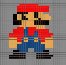 Super Mario modern pxel by MyworldupsidedownXIII - MakerWorld