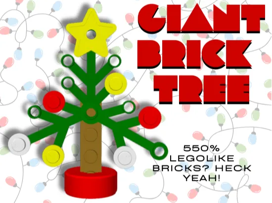 Giant Building Brick Christmas Tree by PixelDot - Free 3D Print Model ...