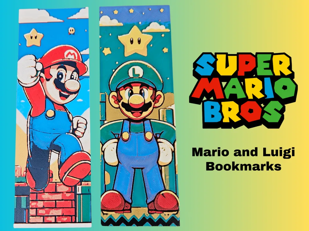 Super Mario Brothers -- Mario and Luigi Bookmarks by BusyKikiBee ...