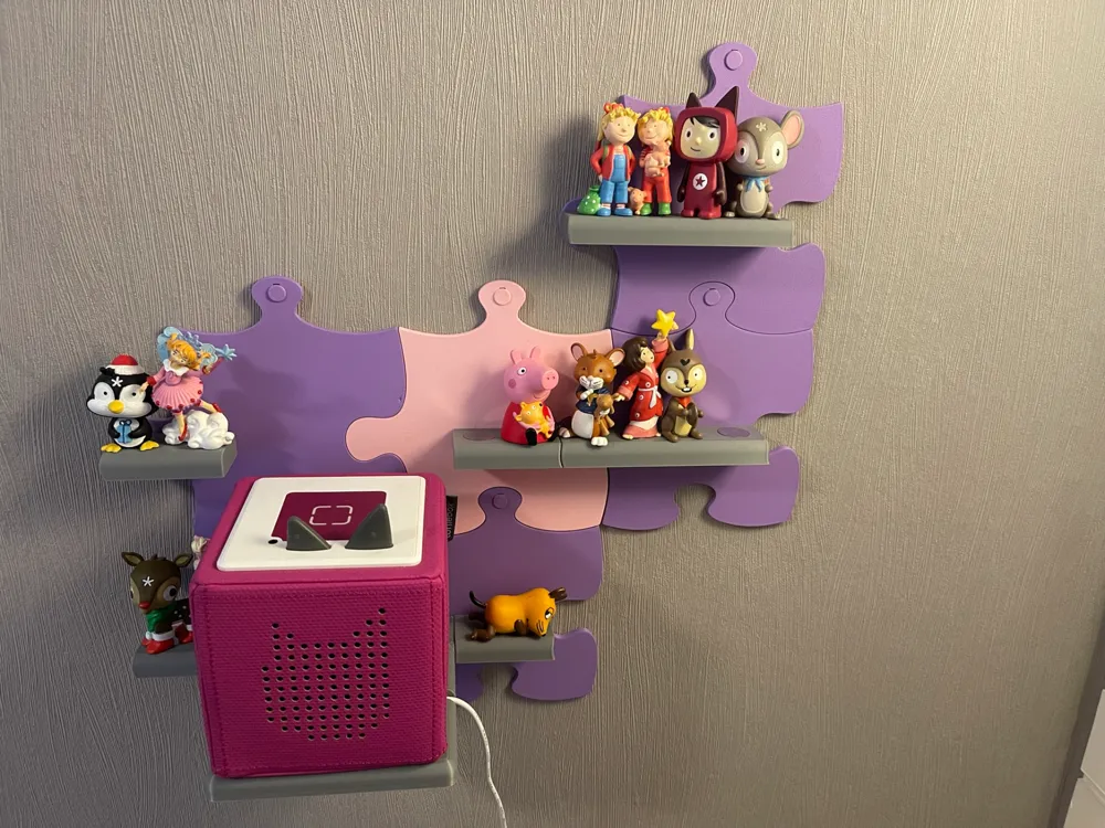 Tonie Figure shelf with Tonie Box holder by Levytek - MakerWorld