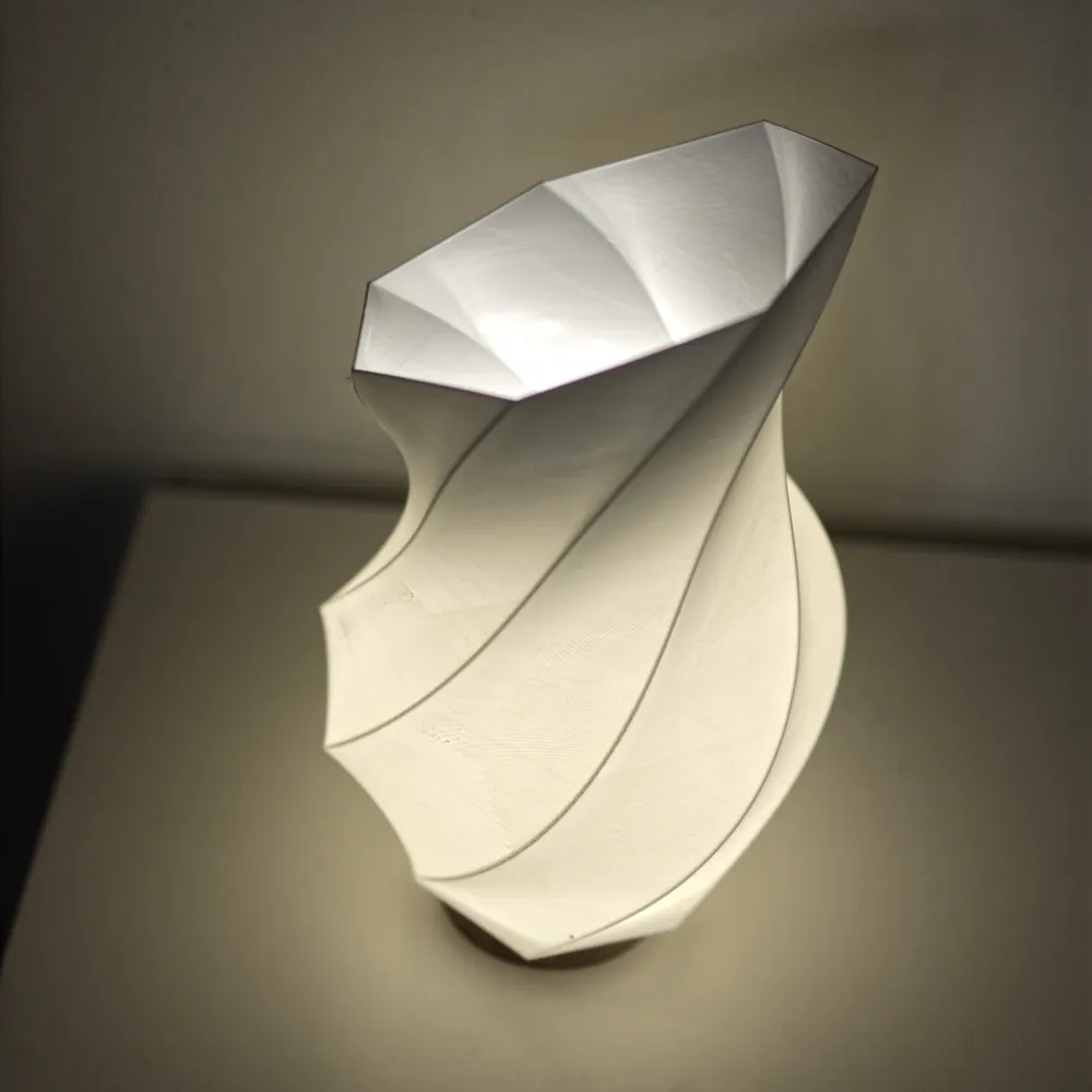 Nora - Twisted vase lamp shade lantern by archimaker - MakerWorld