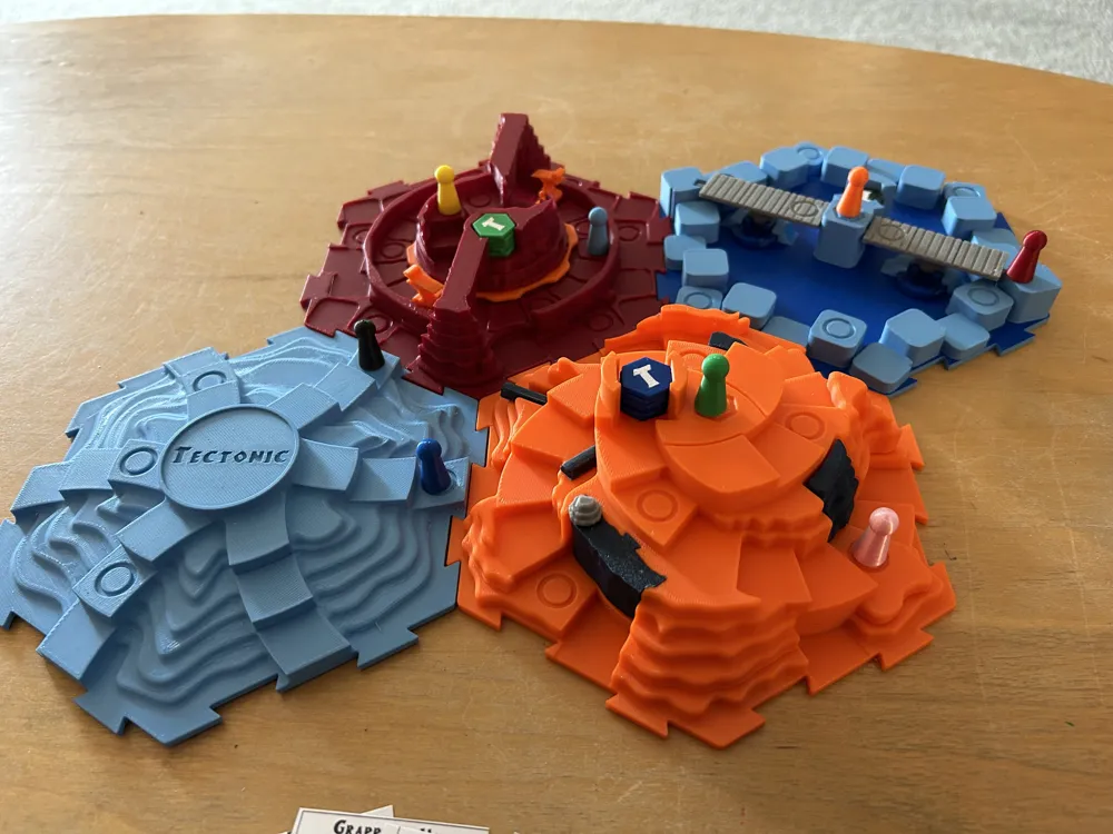 Tectonic - 3D Printed Adventure Boardgame by brimstone326 MakerWorld: Download Free 3D Models