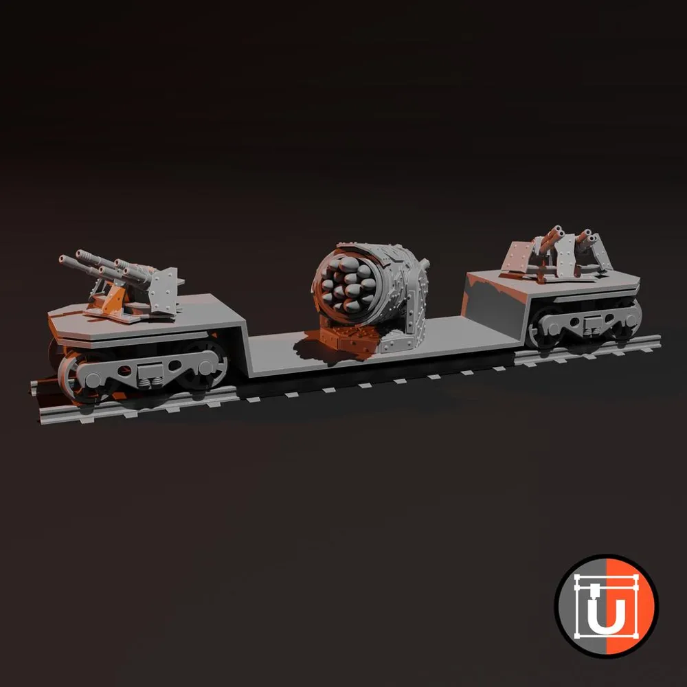 Basic Rail System for 28mm Wargaming by Udo's 3D World - MakerWorld