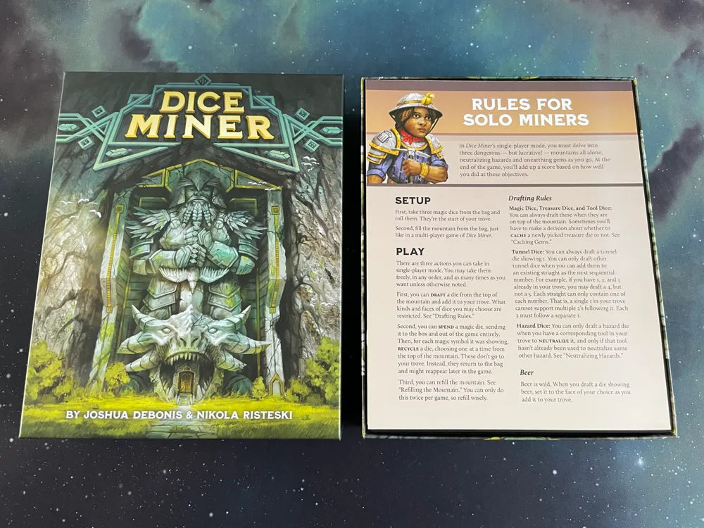 Dice Miner Retail Version Insert By Joerg Vosse Makerworld