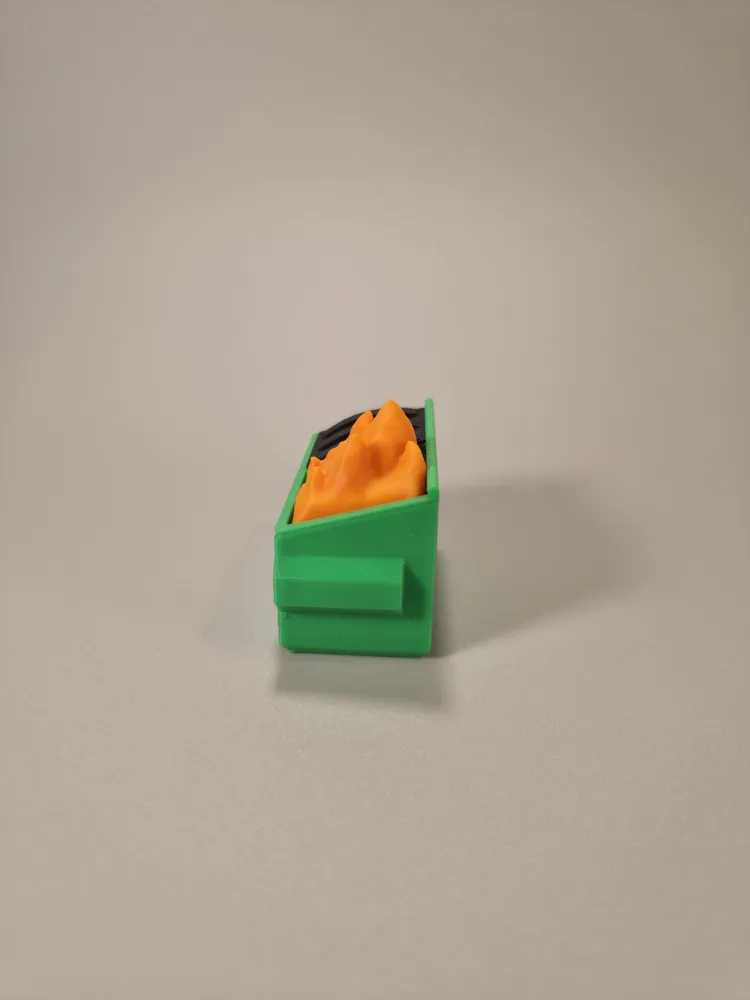 Dumpster Fire Clicky - Free 3D Print Model - MakerWorld