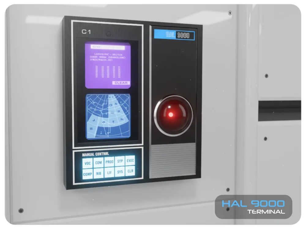HAL 9000 Terminal - Free 3D Print Model - MakerWorld