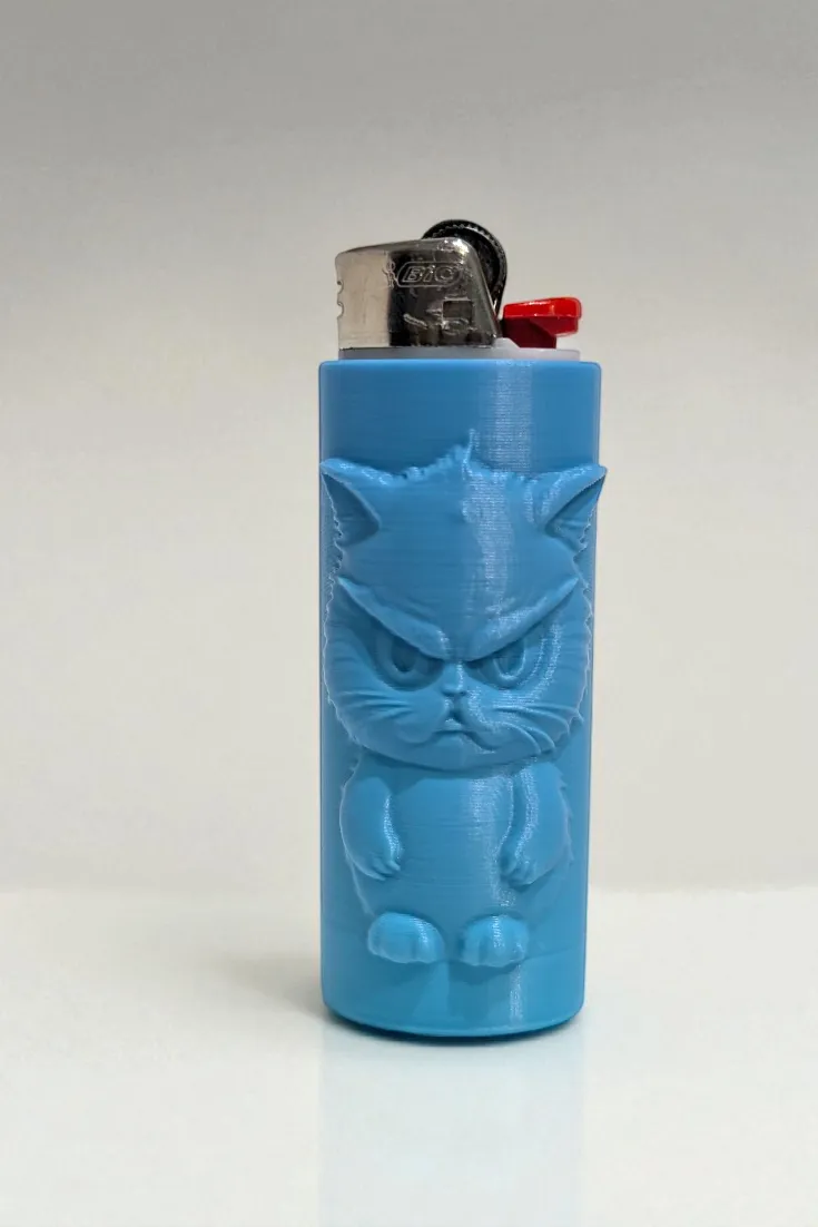 Mad Kitty Lighter Case by Rad Makes MakerWorld: Download Free 3D Models