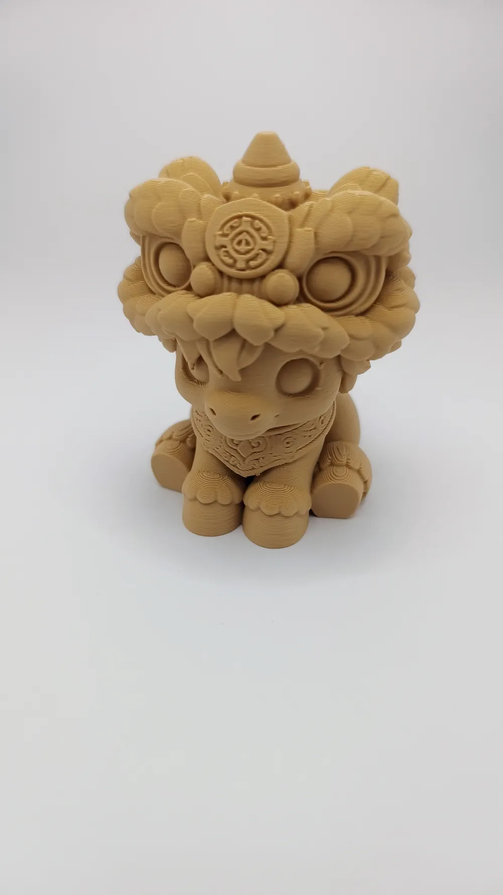 Small Lion Dance Dragon of Joy on Horse - Free 3D Print Model - MakerWorld