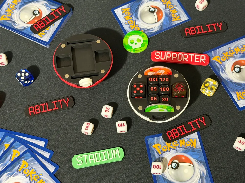 Pokeball Dice Box NO AMS - Pokémon TCG - Free 3D Print Model - MakerWorld