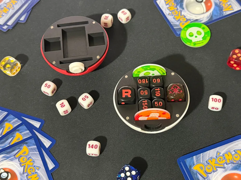 Pokeball Dice Box NO AMS - Pokémon TCG - Free 3D Print Model - MakerWorld