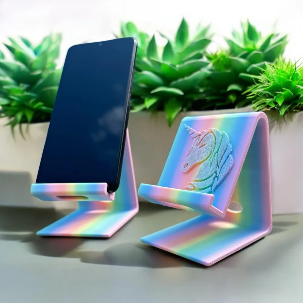 Unicorn phone stand - Free 3D Print Model - MakerWorld