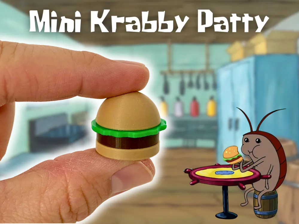 Mini Krabby Patty - 20mm by Thinkable - MakerWorld