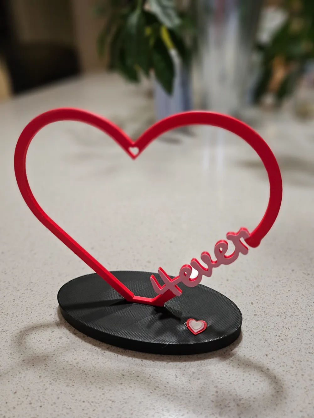 4ever Heart Sign & Base by Tommy Gun - MakerWorld