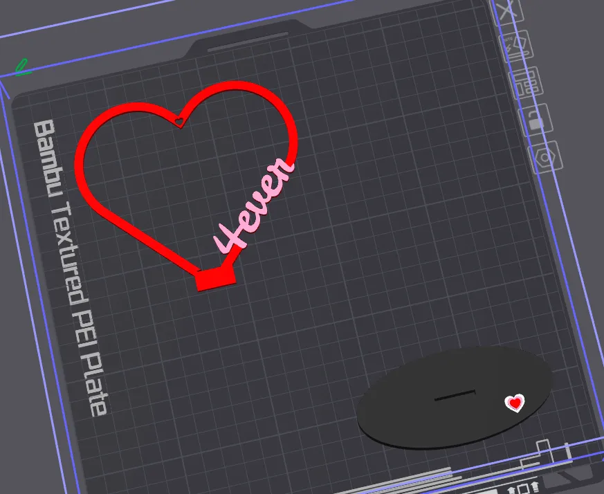 4ever Heart Sign & Base by Tommy Gun - MakerWorld