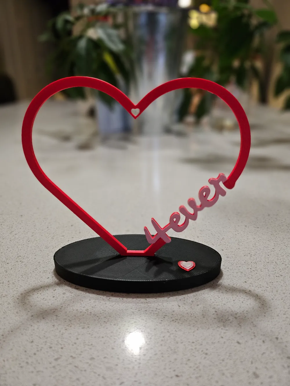 4ever Heart Sign & Base by Tommy Gun - MakerWorld