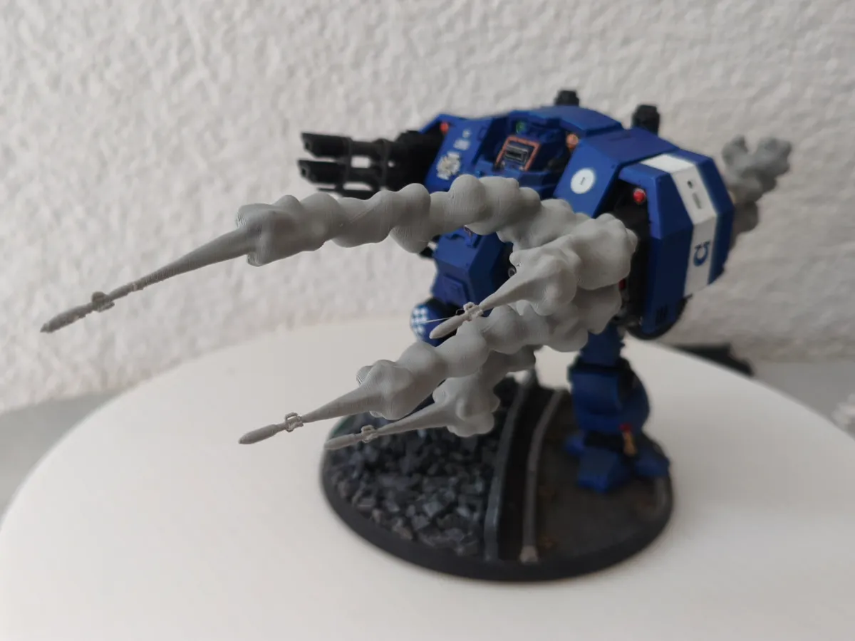40k Dreadnought rocket effect with backblast - Free 3D Print Model ...