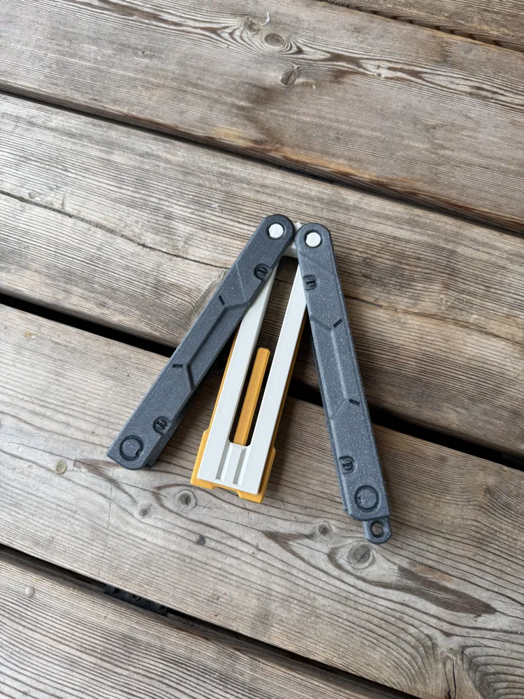 Metal Gear Solid Stun Rod Balisong Butterfly Knife by 3dwb MakerWorld ...