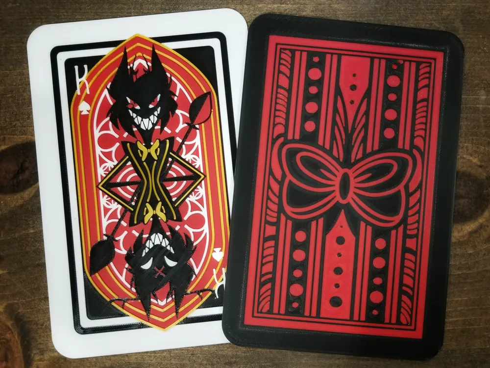 Alastor Hazbin Hotel Playing Card by theurbanarmorer - MakerWorld