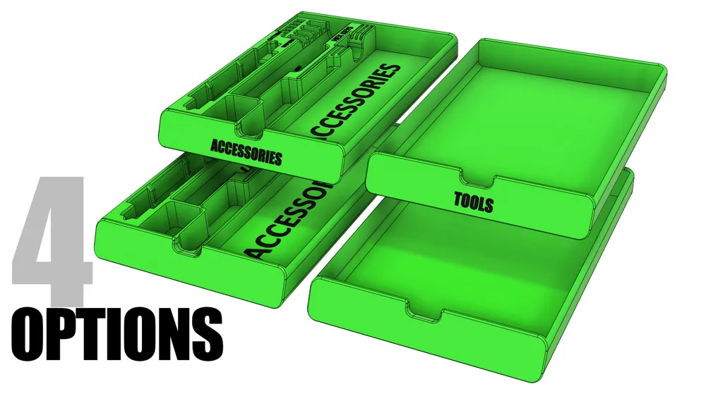 BLV - AMS Riser CLEAN and TEXT drawers Remixed by benlevi - MakerWorld