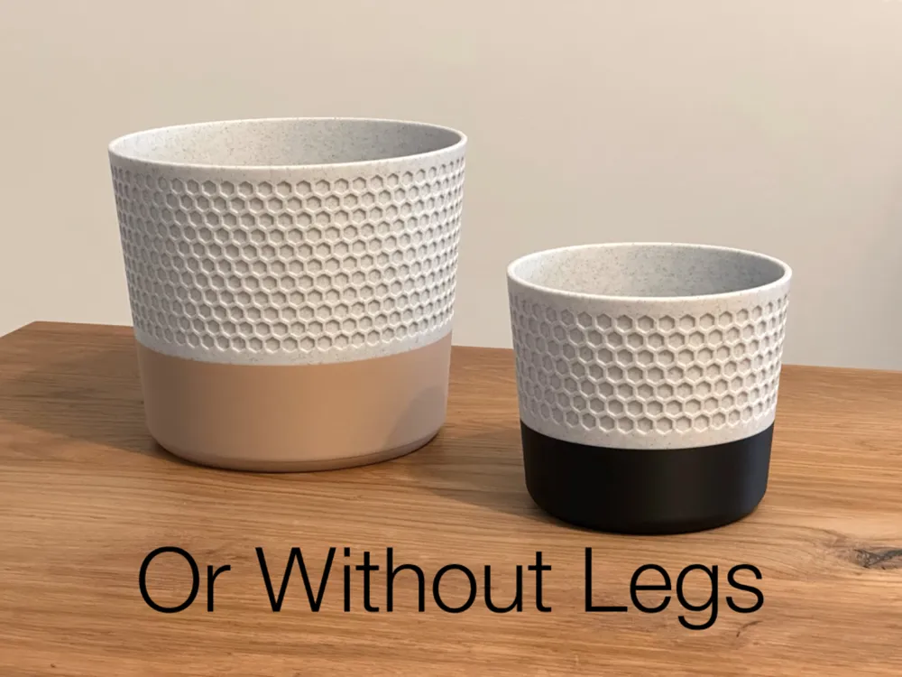 Modern Plant Pot with Legs - Free 3D Print Model - MakerWorld